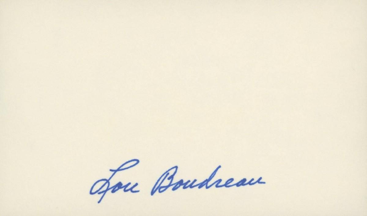 Lou Boudreau original signature | EstateSales.org