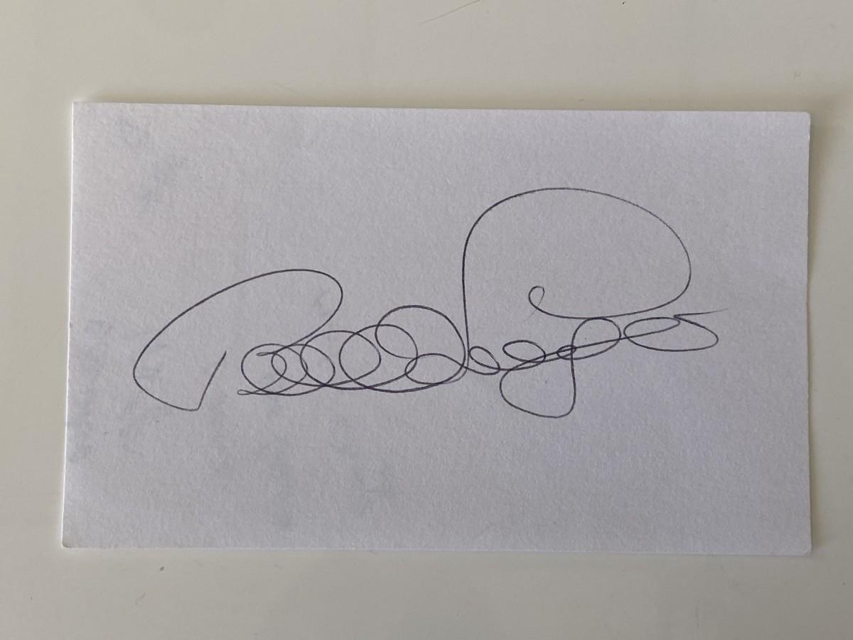 Pro golfer Bernhard Langer original signature | EstateSales.org