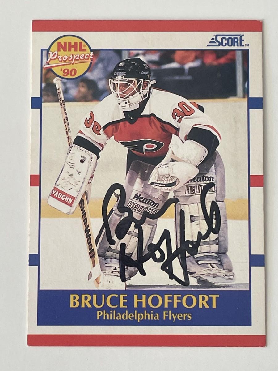 Philadelphia Flyers Bruce Hoffort 1990 Score #413 signed trading card ...