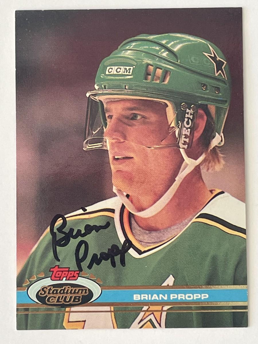 Minnesota North Stars Brian Propp 1991 Topps #237 signed trading card ...