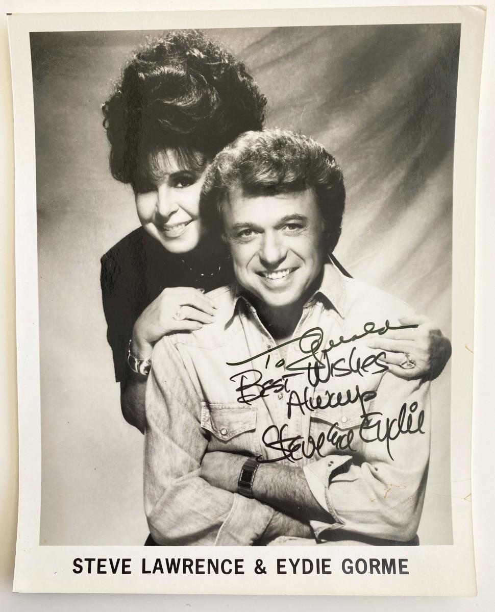 Steve Lawrence And Eydie Gormé Signed Photo