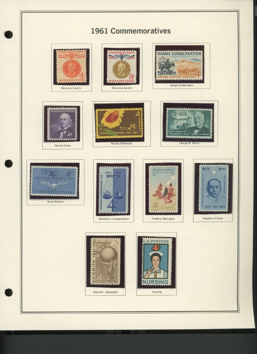 1961 United States Commemorative Stamp Set | EstateSales.org