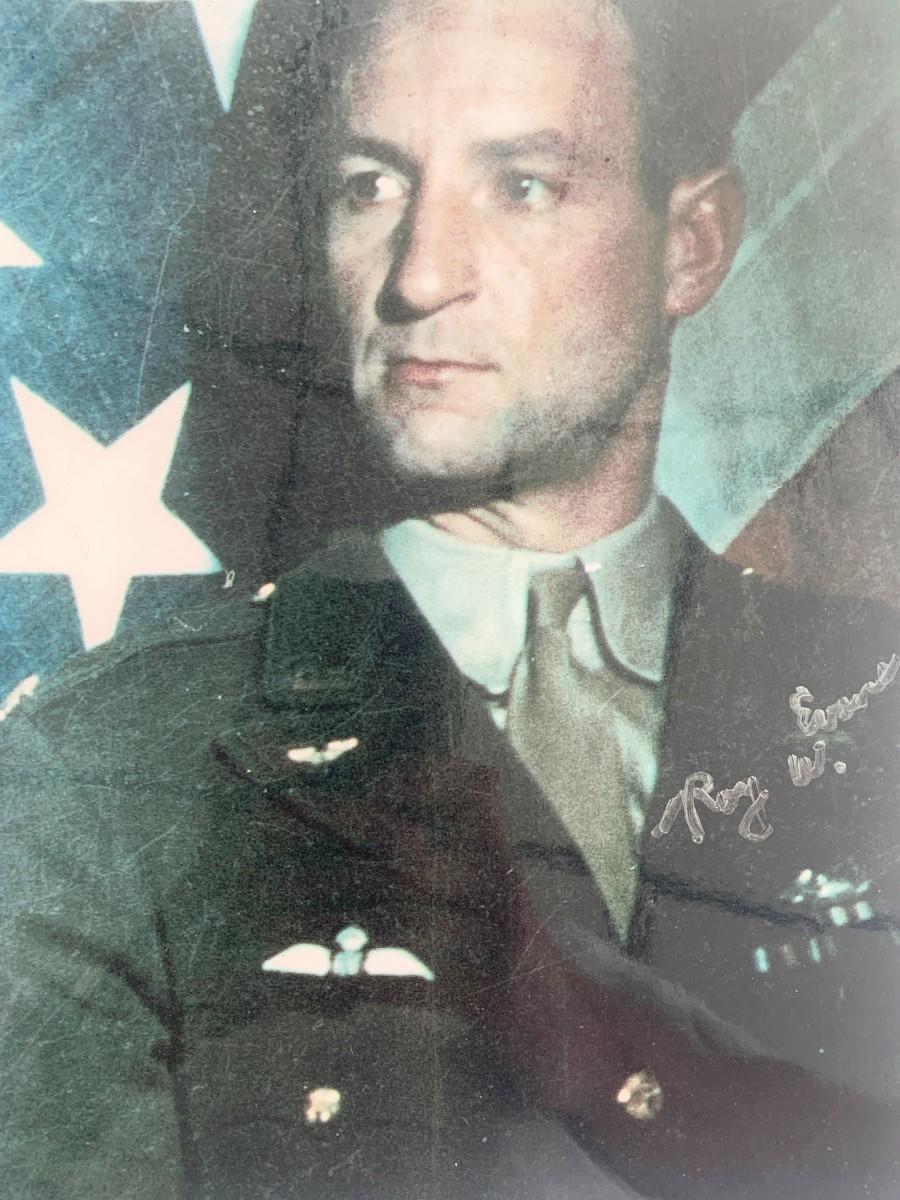 WWII Roy W. Evans Signed Photo | EstateSales.org