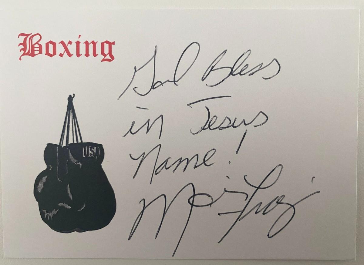 Boxer Marcus Frazier original signature | EstateSales.org