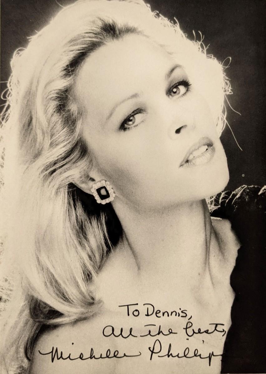 Mamas and Papas singer Michelle Phillips signed photo. | EstateSales.org