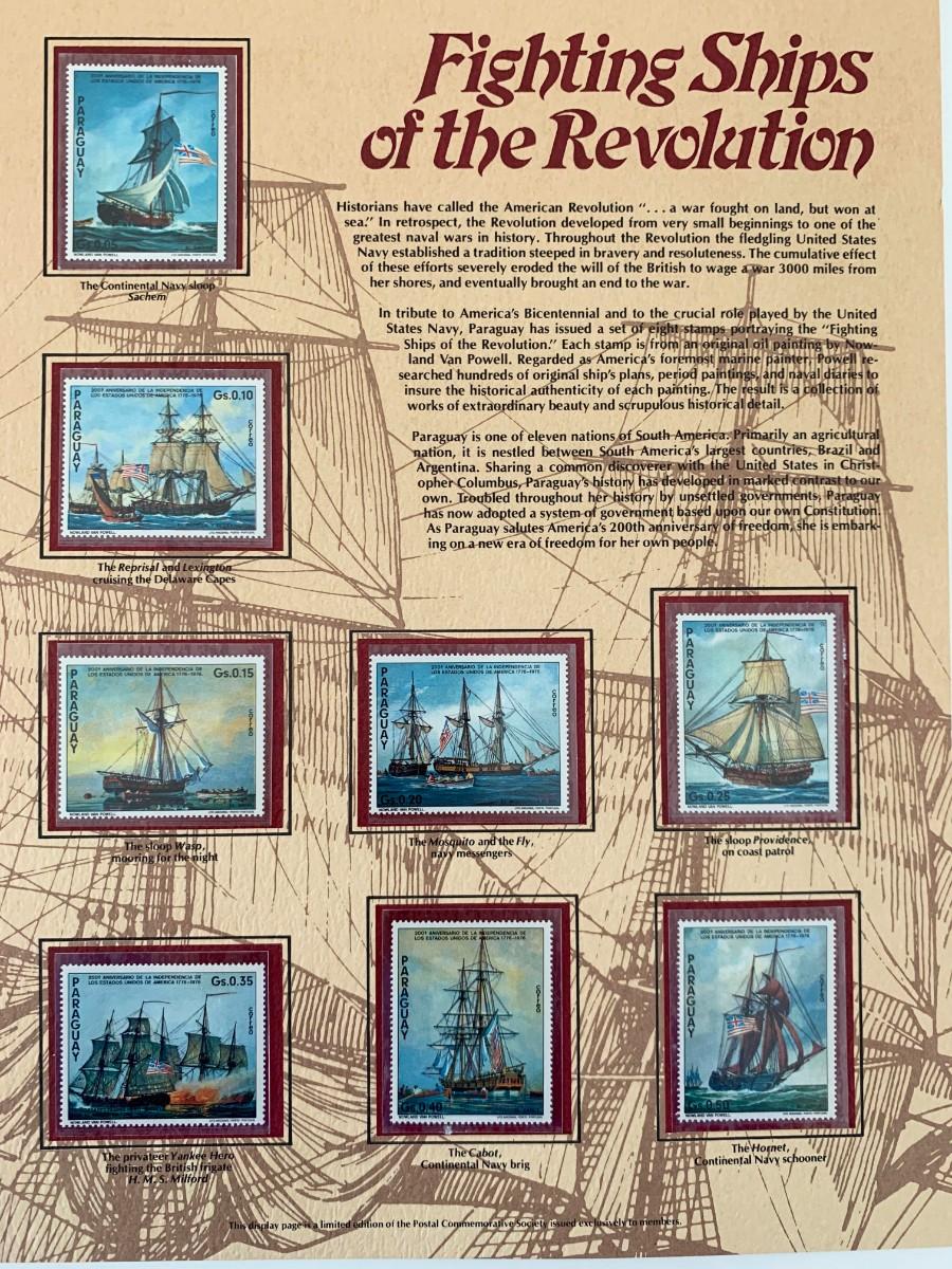 Fighting Ships of the Revolution Stamp Set | EstateSales.org