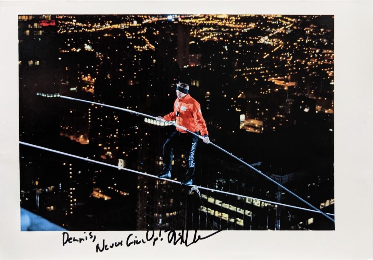 Tightrope walker Nik Wallenda signed photo | EstateSales.org