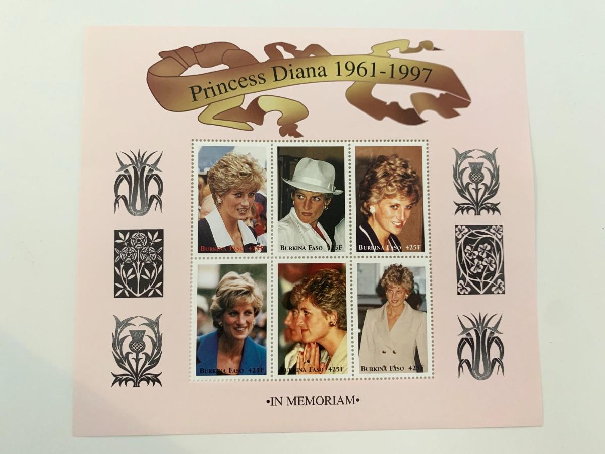 Princess Diana commemorative stamp set | EstateSales.org