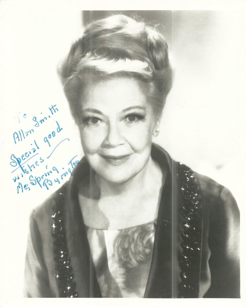 Spring Byington Signed Photo | EstateSales.org