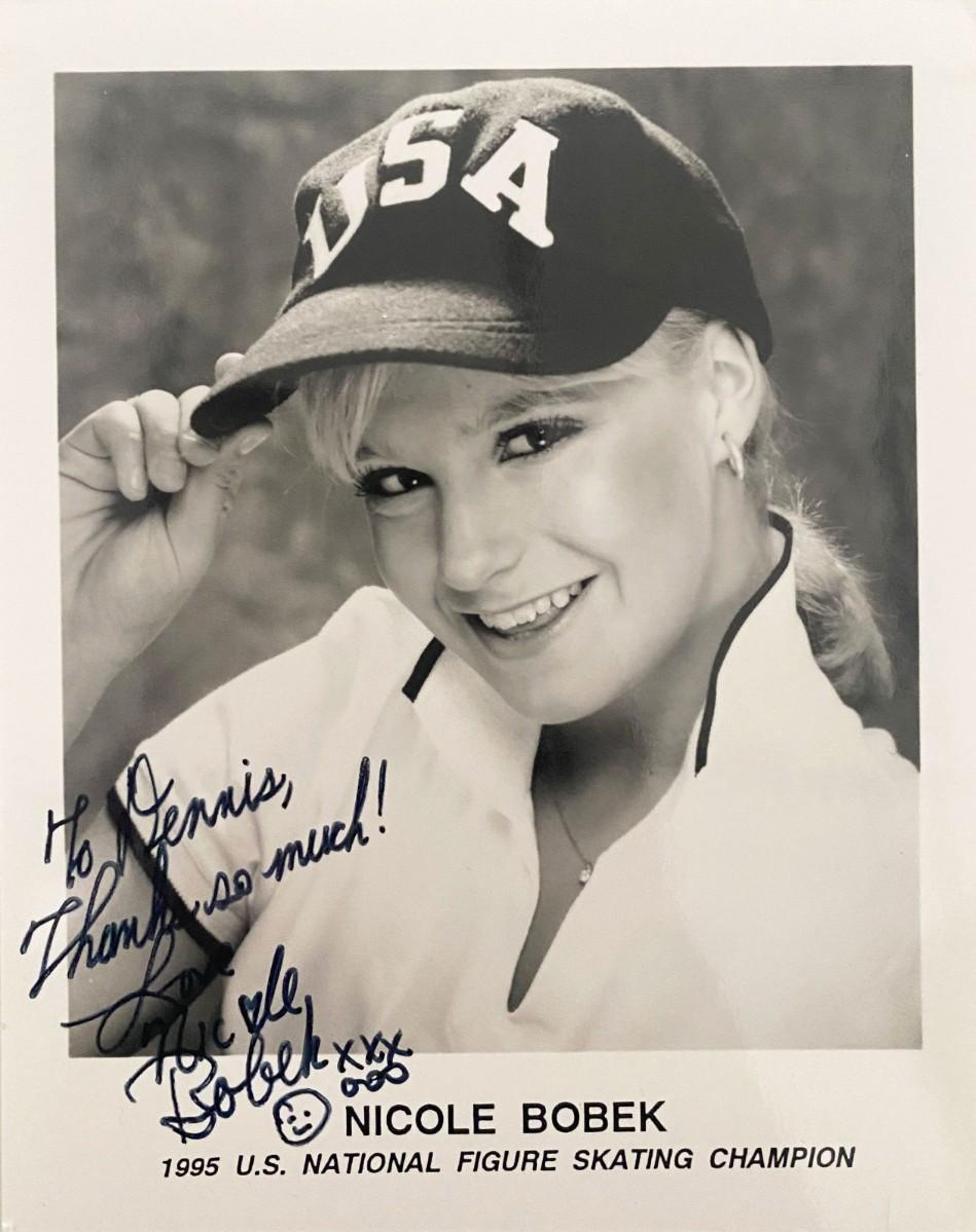 Olympic figure skater Nicole Bobek signed photo | EstateSales.org