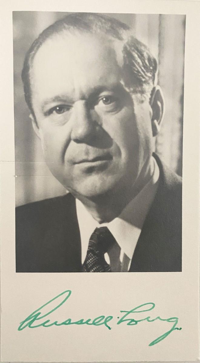 US Senator Russell Long signed photo | EstateSales.org