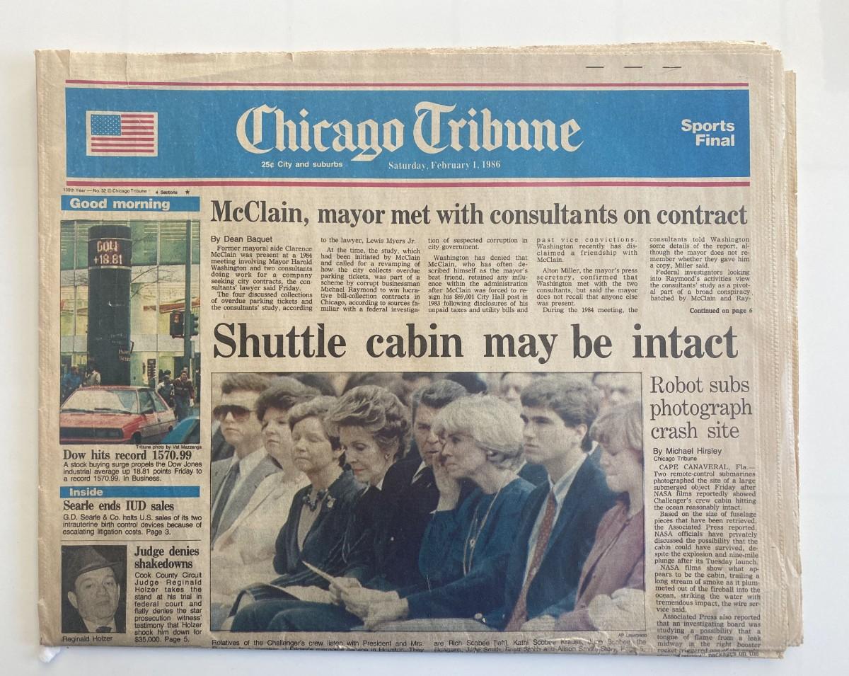 Chicago Tribune Original 1986 Vintage Newspaper | EstateSales.org
