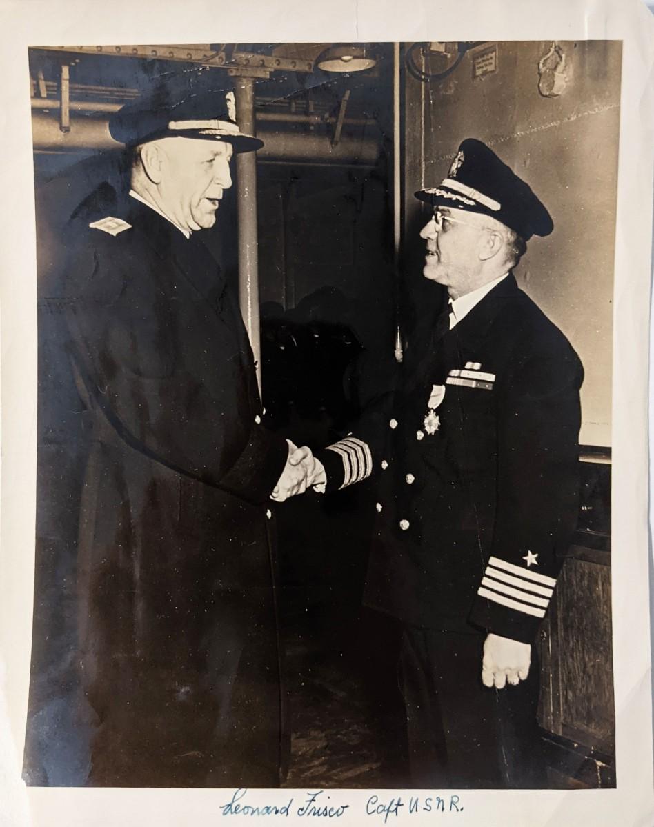 Captain Leonard Frisco signed photo | EstateSales.org