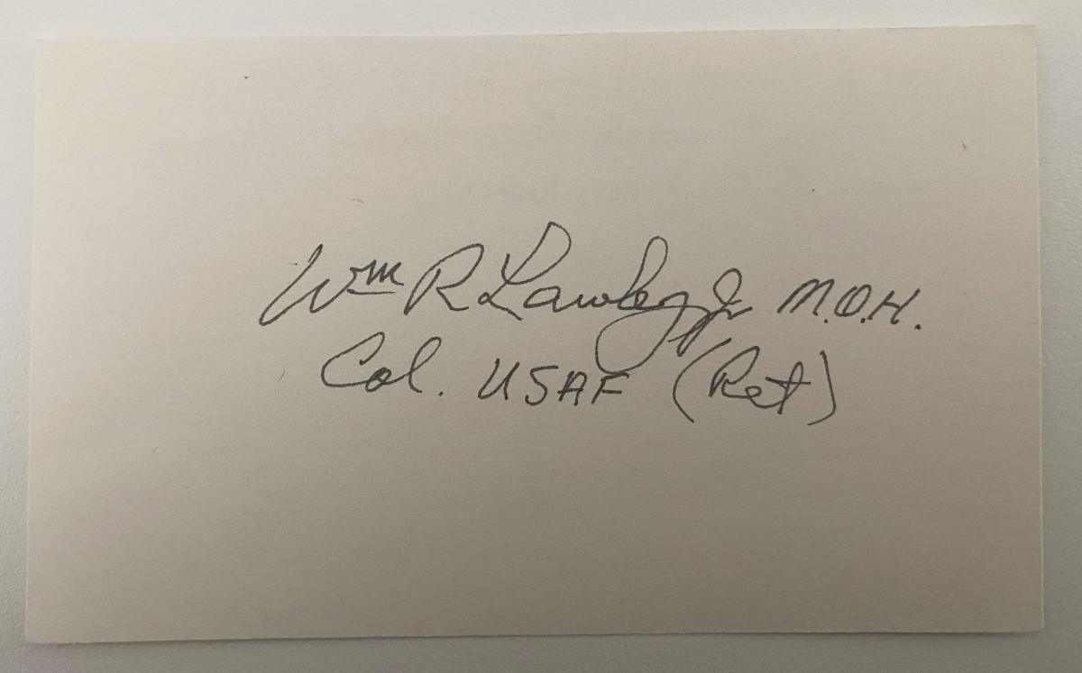 USAF Colonel William R. Lawley Jr. original signature | EstateSales.org