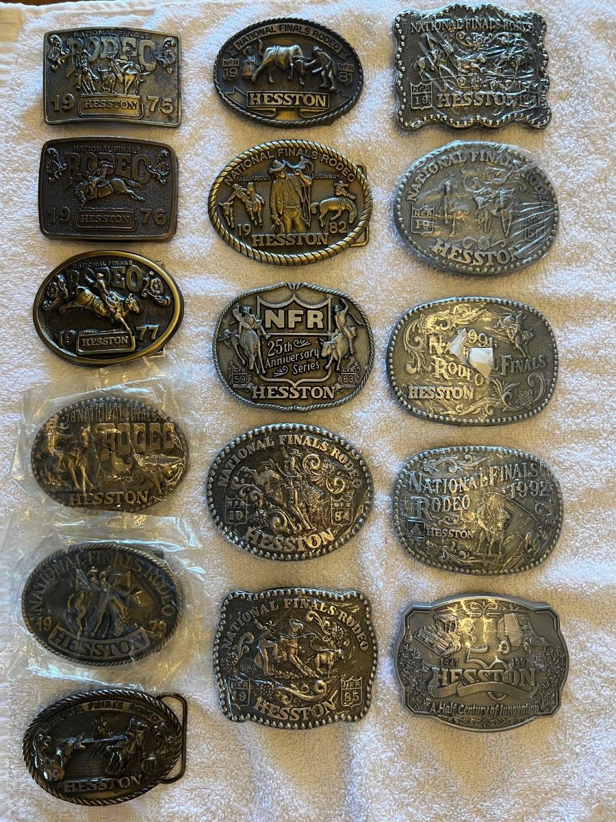 Collection of Hesston Buckles | EstateSales.org