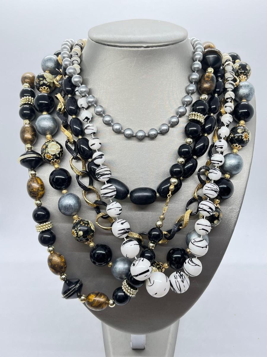 LOT 97: Six Costume Jewelry Necklaces | EstateSales.org