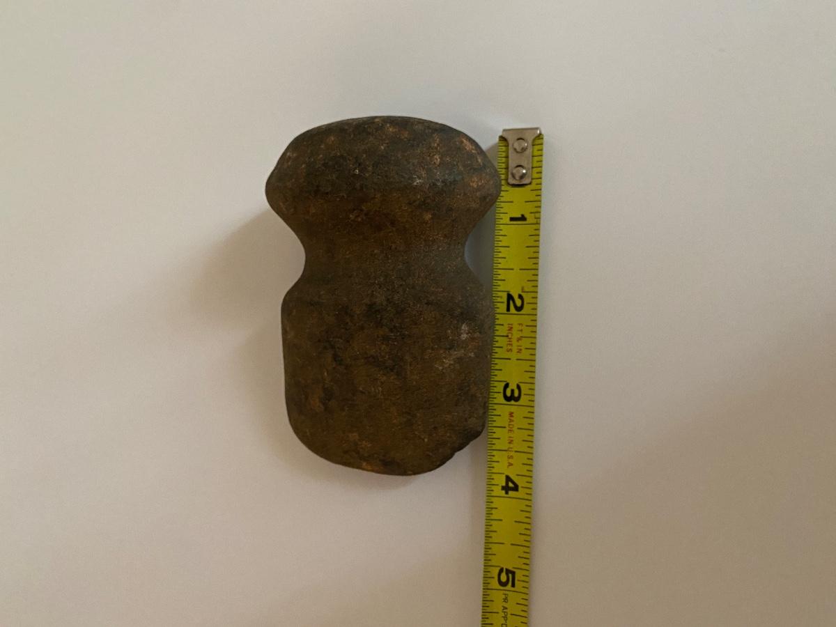Indian Artifact Grooved Axe Tool
