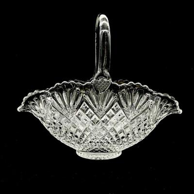 Pair (2) Crystal Baskets | EstateSales.org