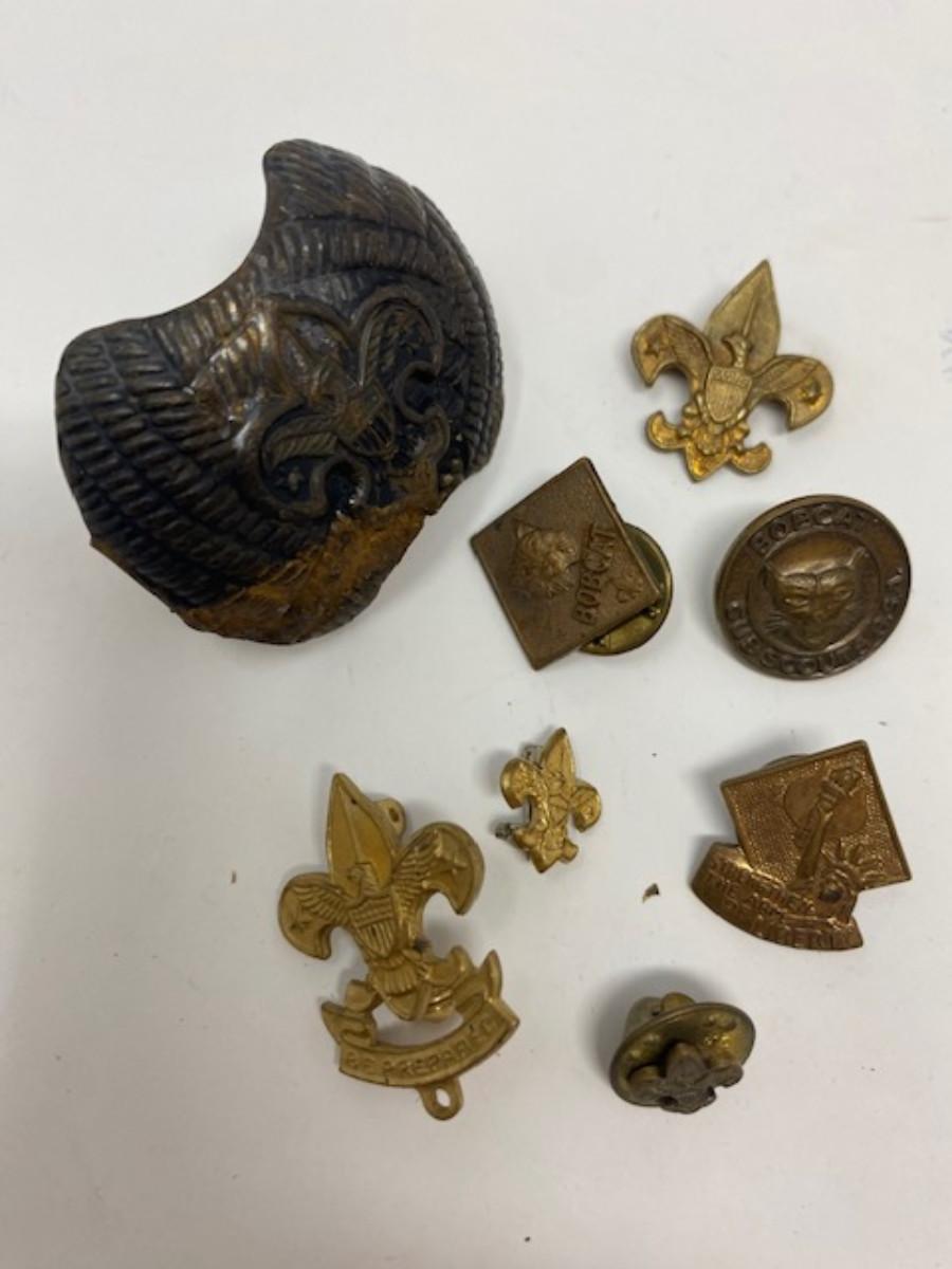 BSA Neckerchief Slide and Vintage Pins | EstateSales.org