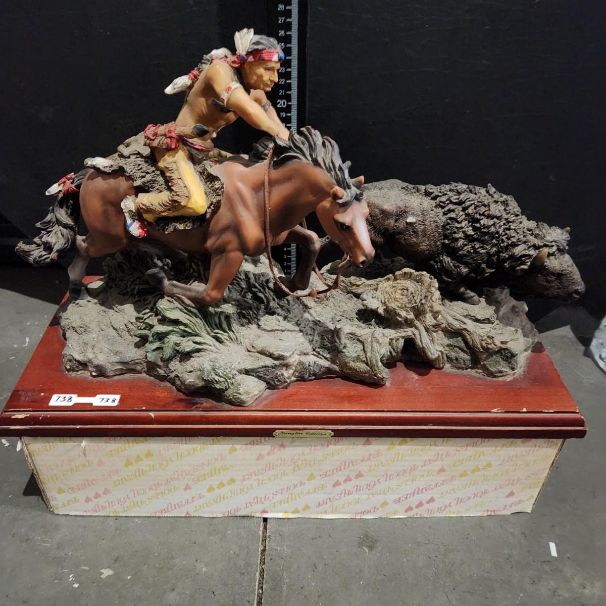 Indian hunting Buffalo | EstateSales.org