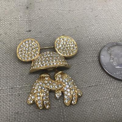 Disney Napier Rhinestone Pin/Brooch | EstateSales.org