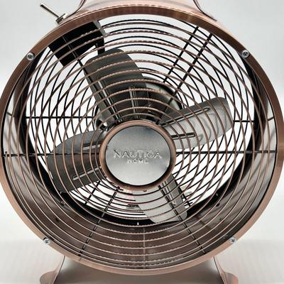 NAUTICA ~ 10" Brushed Copper Fan | EstateSales.org