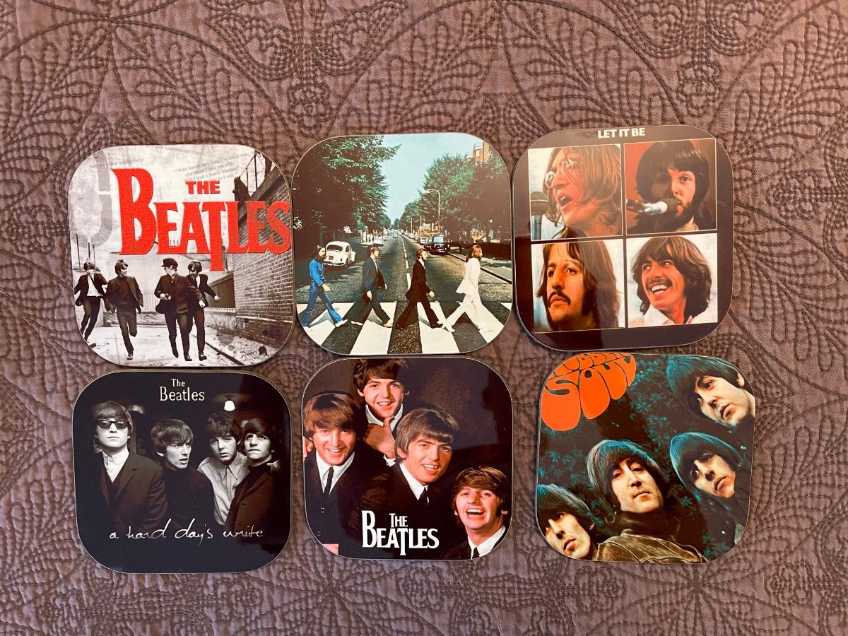 Beatle album cover coasters | EstateSales.org