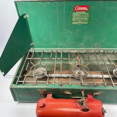 Vintage Coleman 3-Burner Gas Camping Stove | EstateSales.org