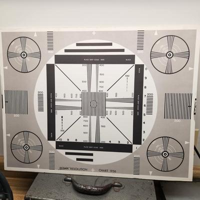 2 Vintage Charts Retma Resolution chart 1956, EIA Linearity Chart 1961 ...