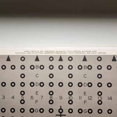 2 Vintage Charts Retma Resolution chart 1956, EIA Linearity Chart 1961 ...
