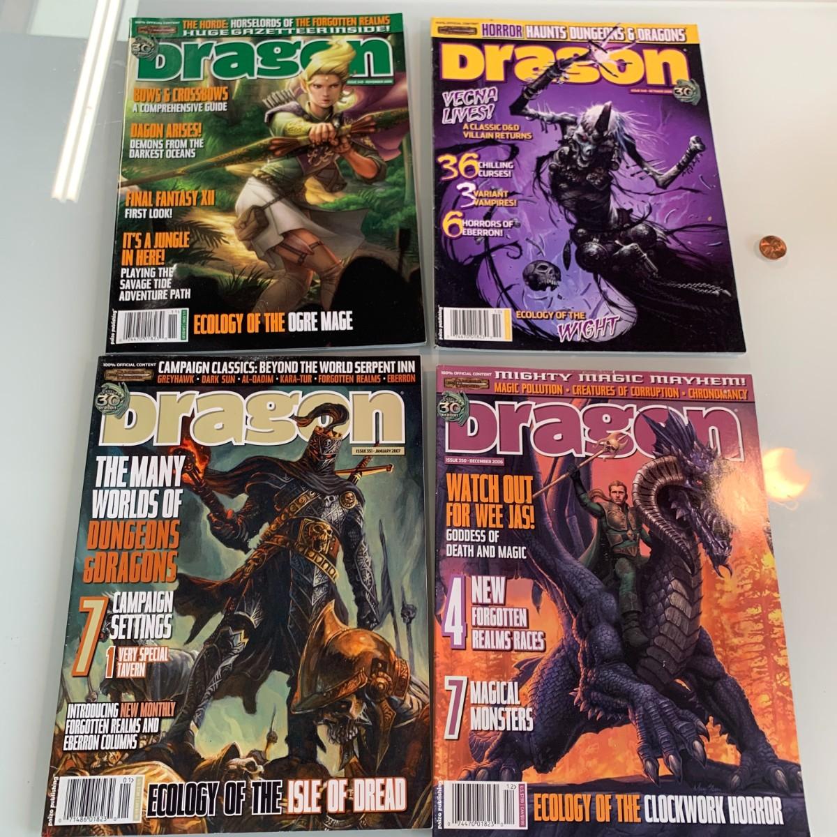 #520 4pc Dragon Magazine | EstateSales.org