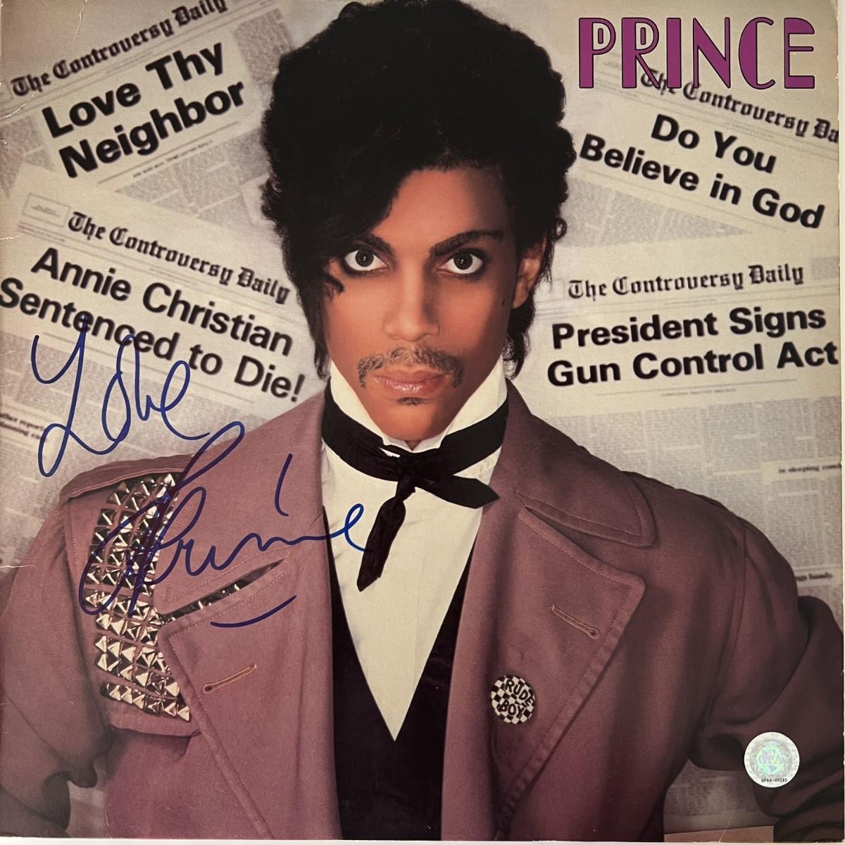 Prince and the Revolution signed "Controversy" album | EstateSales.org