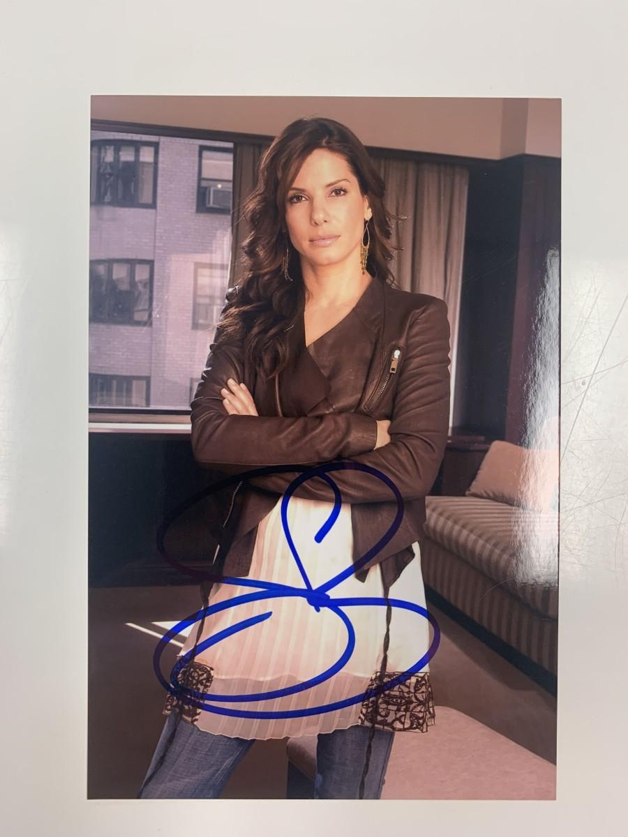 Sandra Bullock signed photo | EstateSales.org