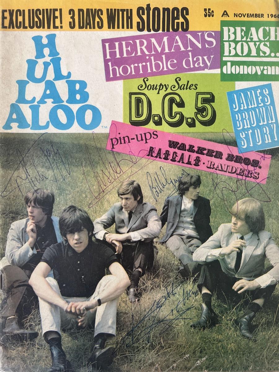 Rolling Stones signed Hullabaloo signed magazine GFA authenticated ... Rolling Stones signed Hullabaloo signed magazine GFA authenticated ...