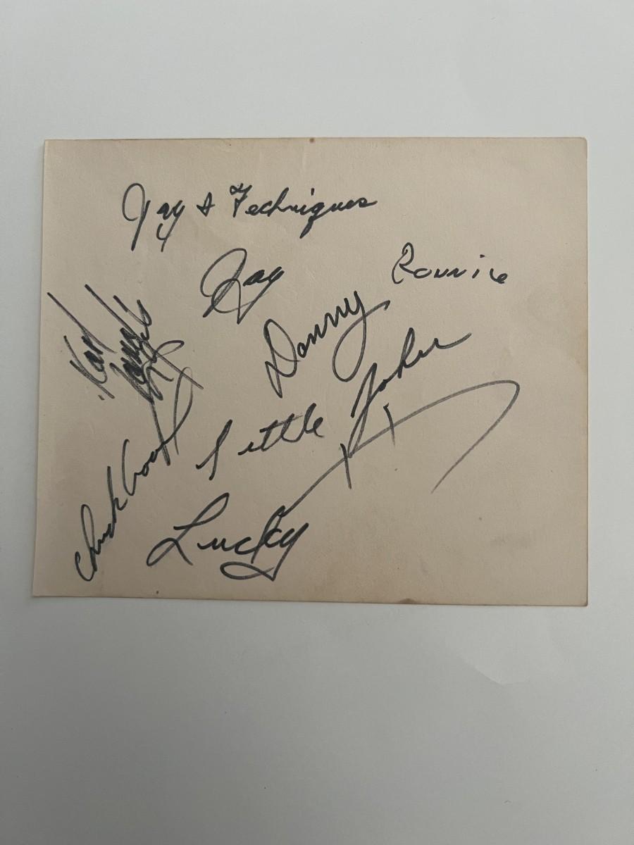 J. Geils Band signed promo flat | EstateSales.org