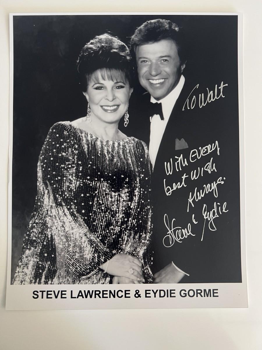 Steve Lawrence and Eydie Gorme signed photo | EstateSales.org