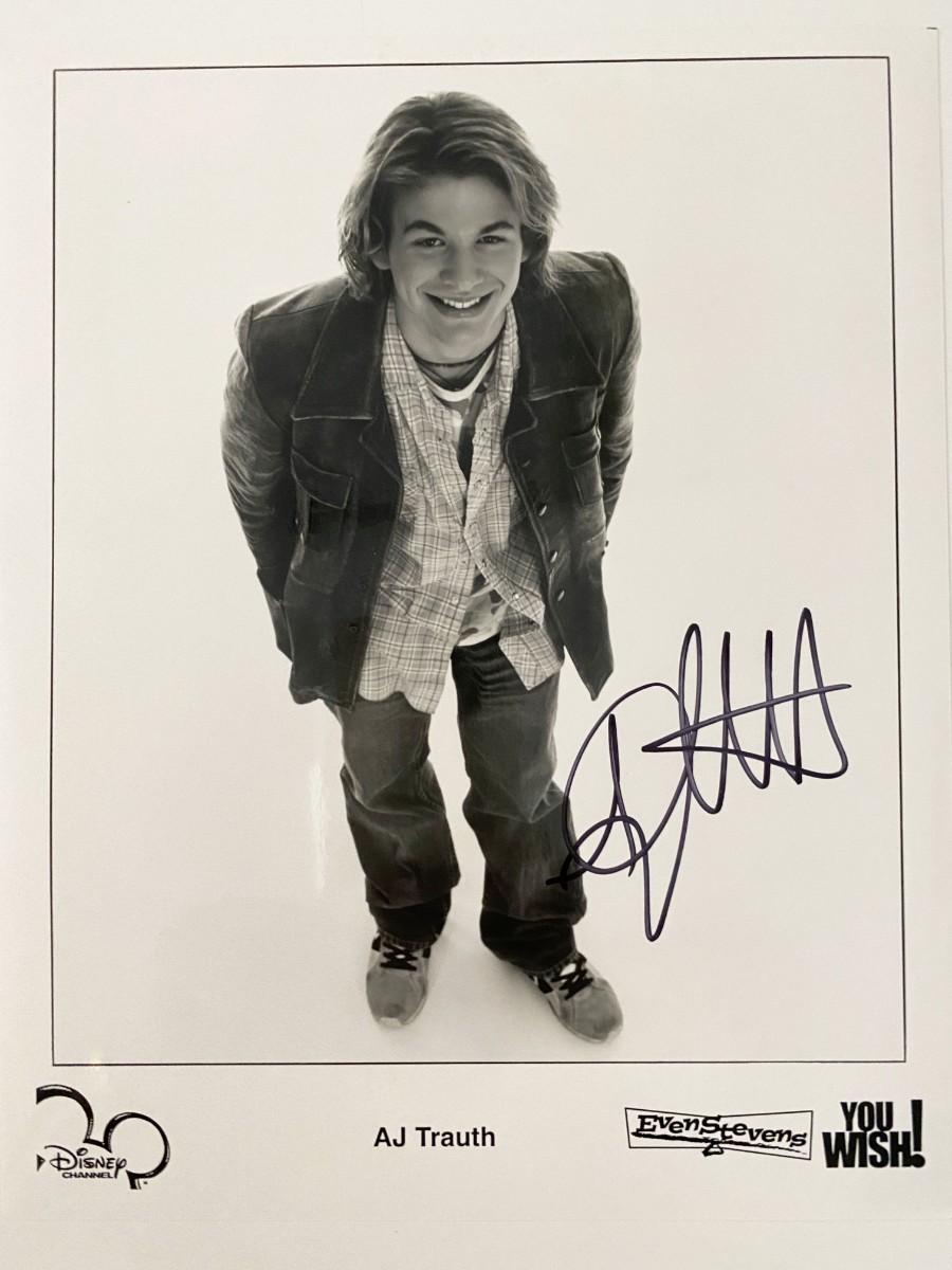 The Disney Channel AJ Trauth signed photo | EstateSales.org