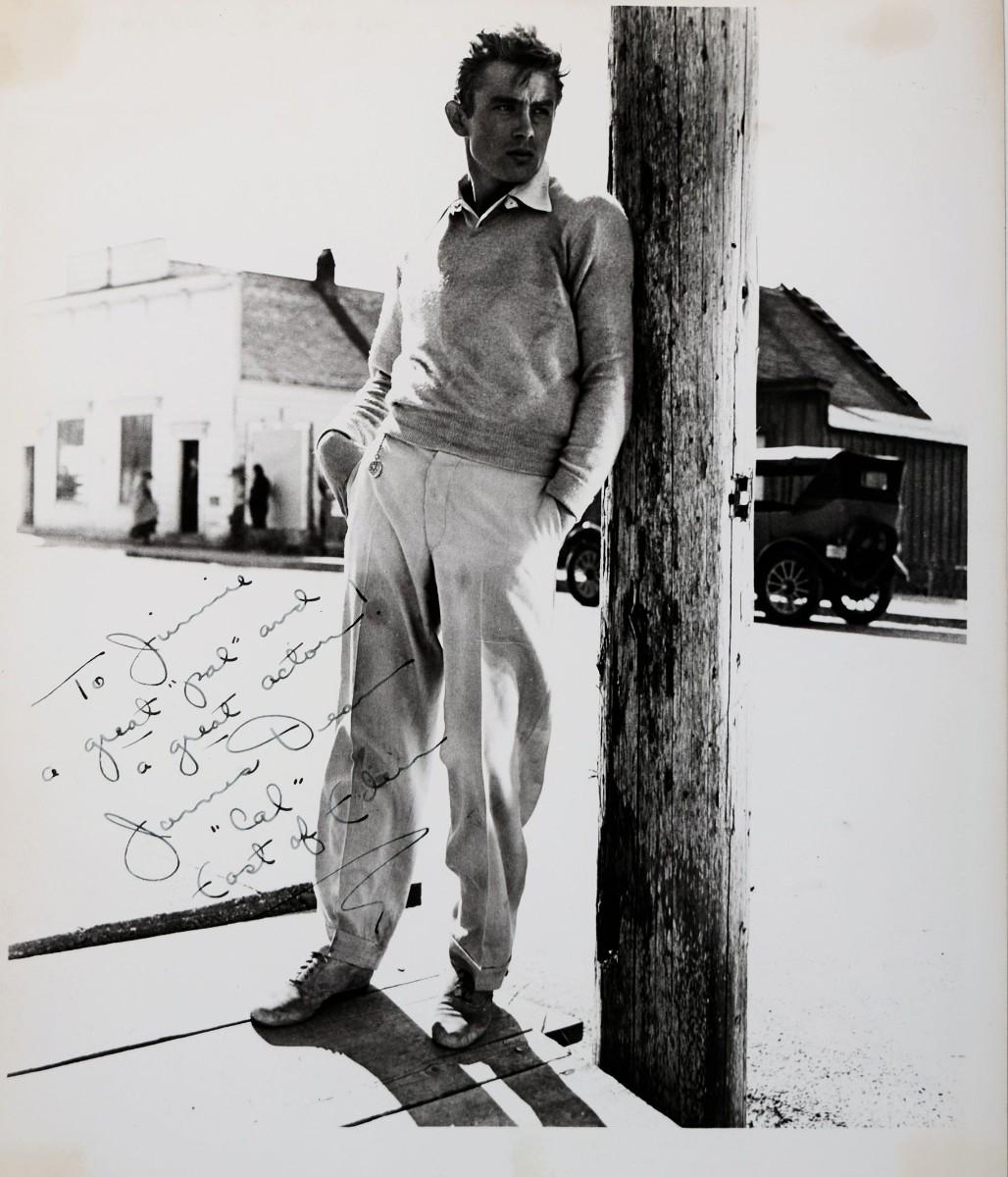 RARE James Dean signed movie still photo | EstateSales.org
