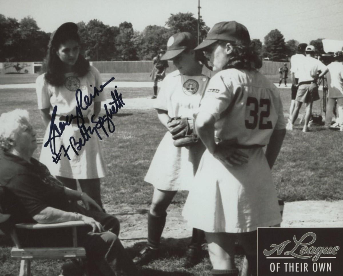 A League of Their Own Tracy Reiner signed movie photo | EstateSales.org