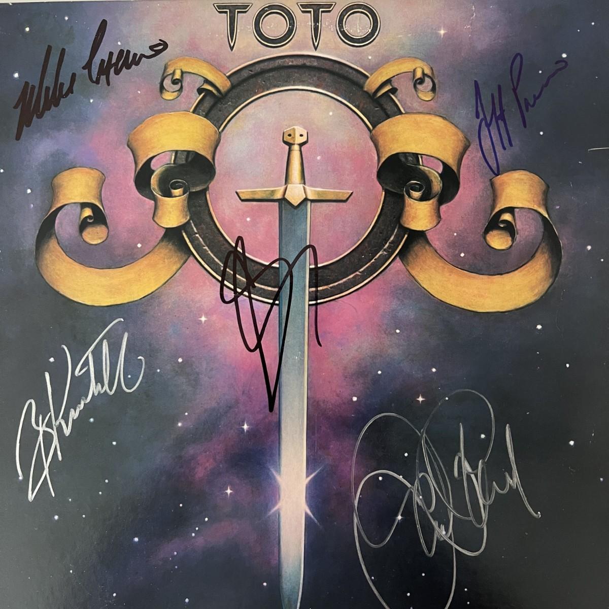 Toto signed self titled album | EstateSales.org