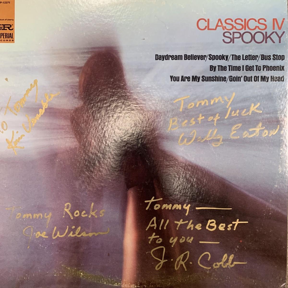 Classics IV Spooky signed album | EstateSales.org