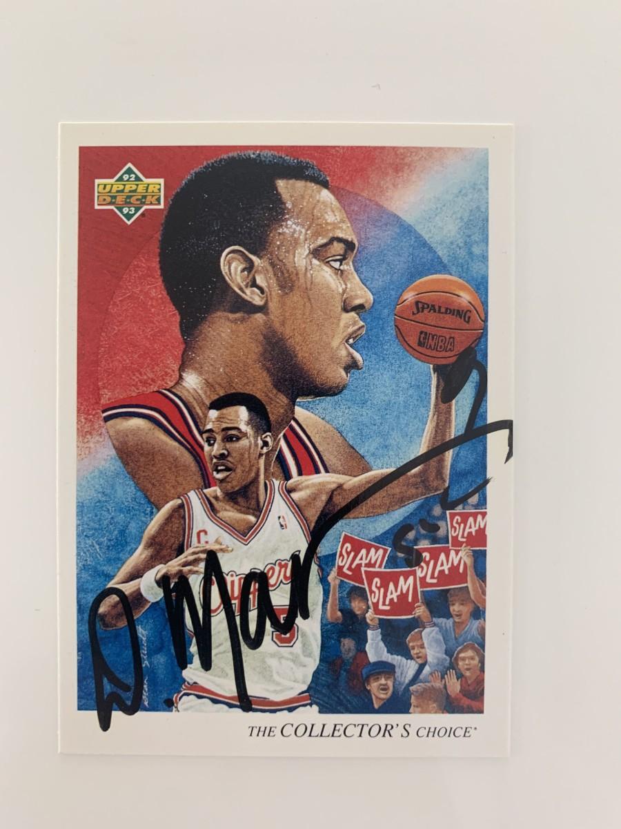 Danny Manning signed basketball card | EstateSales.org