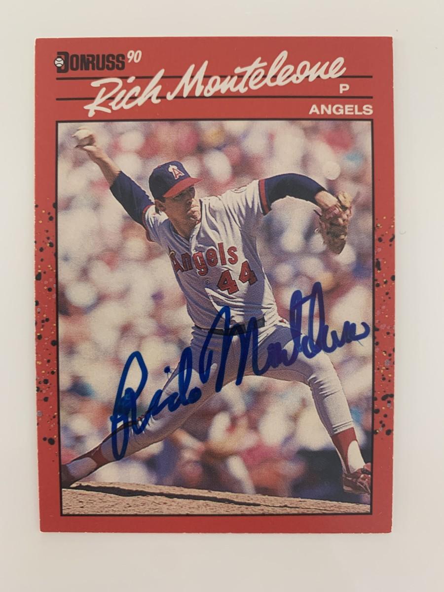 Rick Monteleone signed baseball card | EstateSales.org
