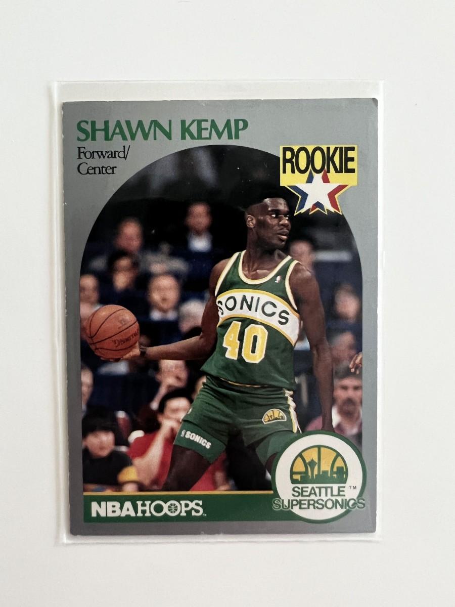 Seattle Supersonics Shawn Kemp 1990 NBA Hoops Rookie Card #279 ...