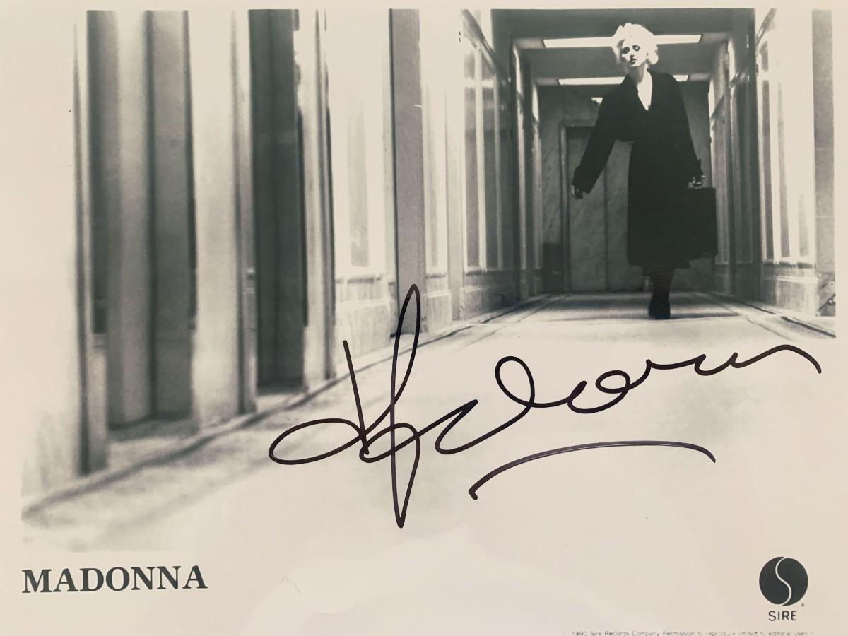 Madonna signed photo | EstateSales.org