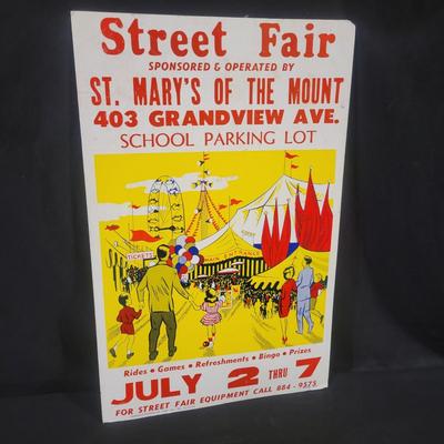 Vintage Street Fair Poster (BC-DW) | EstateSales.org