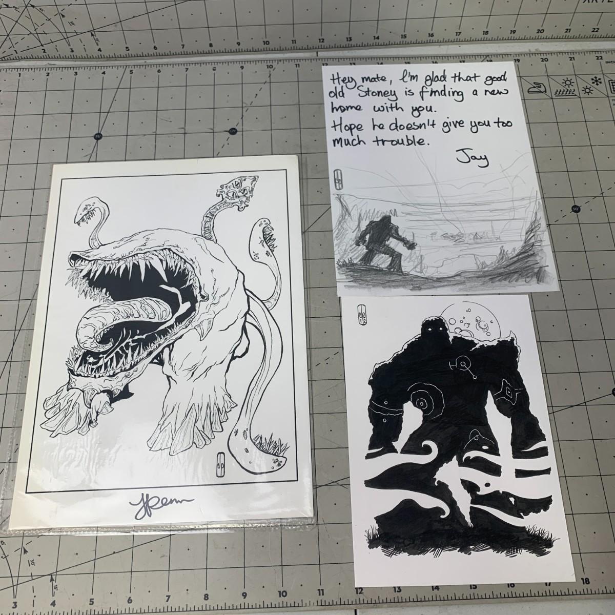 #47 Jay Penn Original Monster Artwork | EstateSales.org