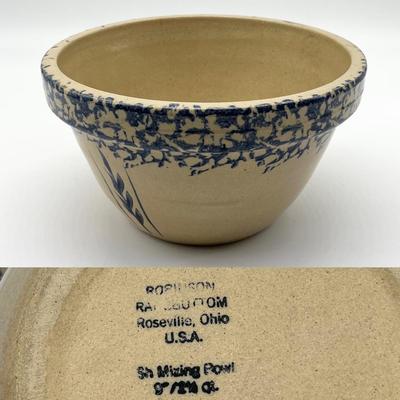ROBINSON RANSBOTTOM ~ Pair (2) ~ Pottery Mixing Bowls | EstateSales.org