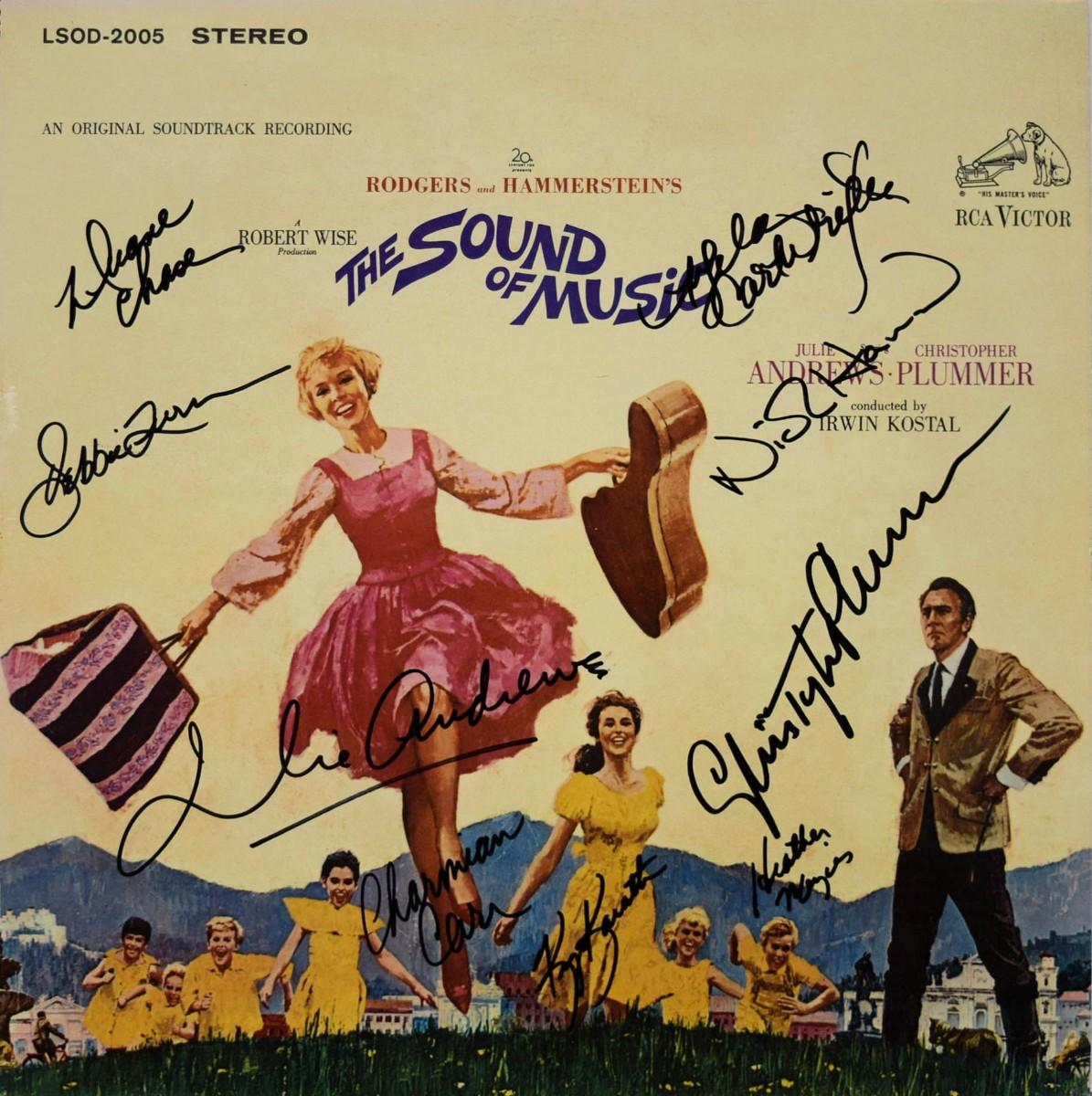 Signed original The Sound Of Music soundtrack album | EstateSales.org