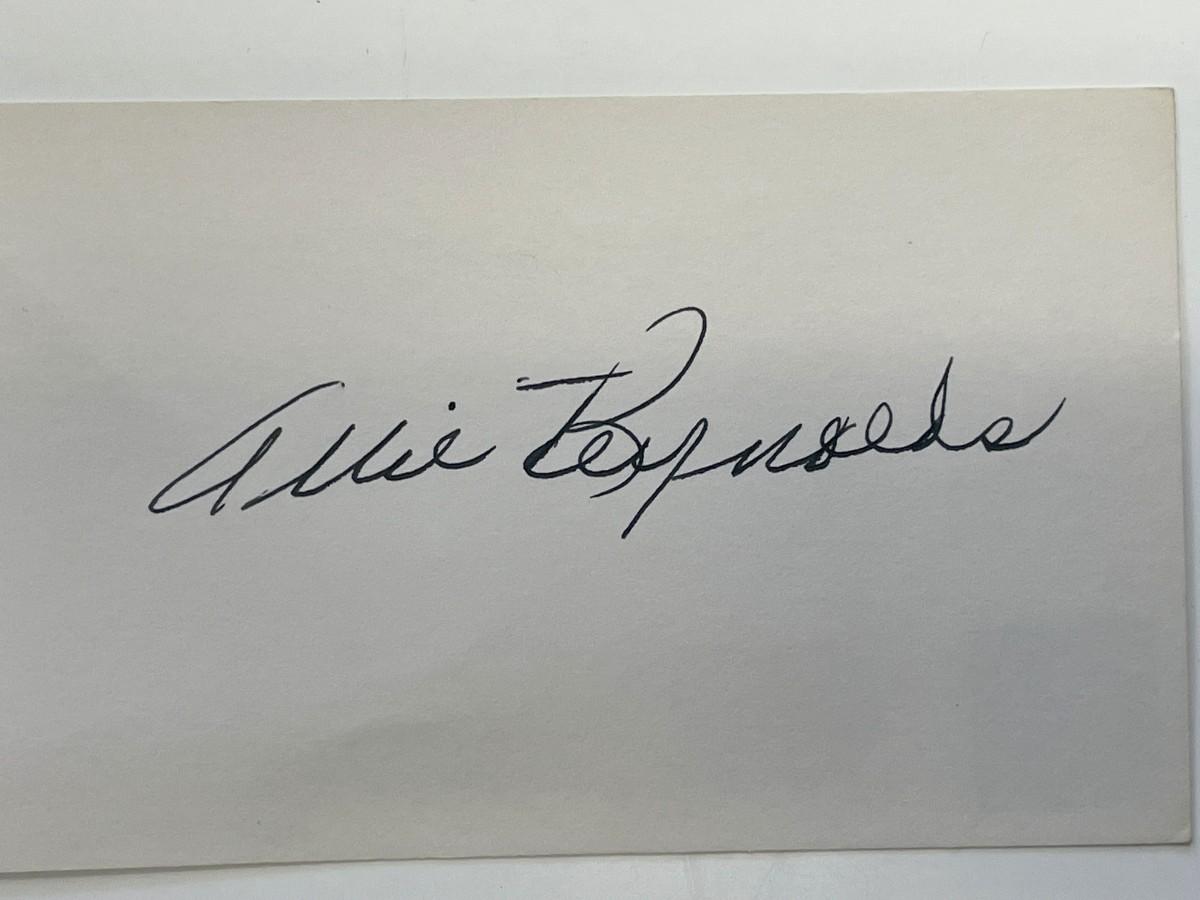 Allie Reynolds autograph note | EstateSales.org